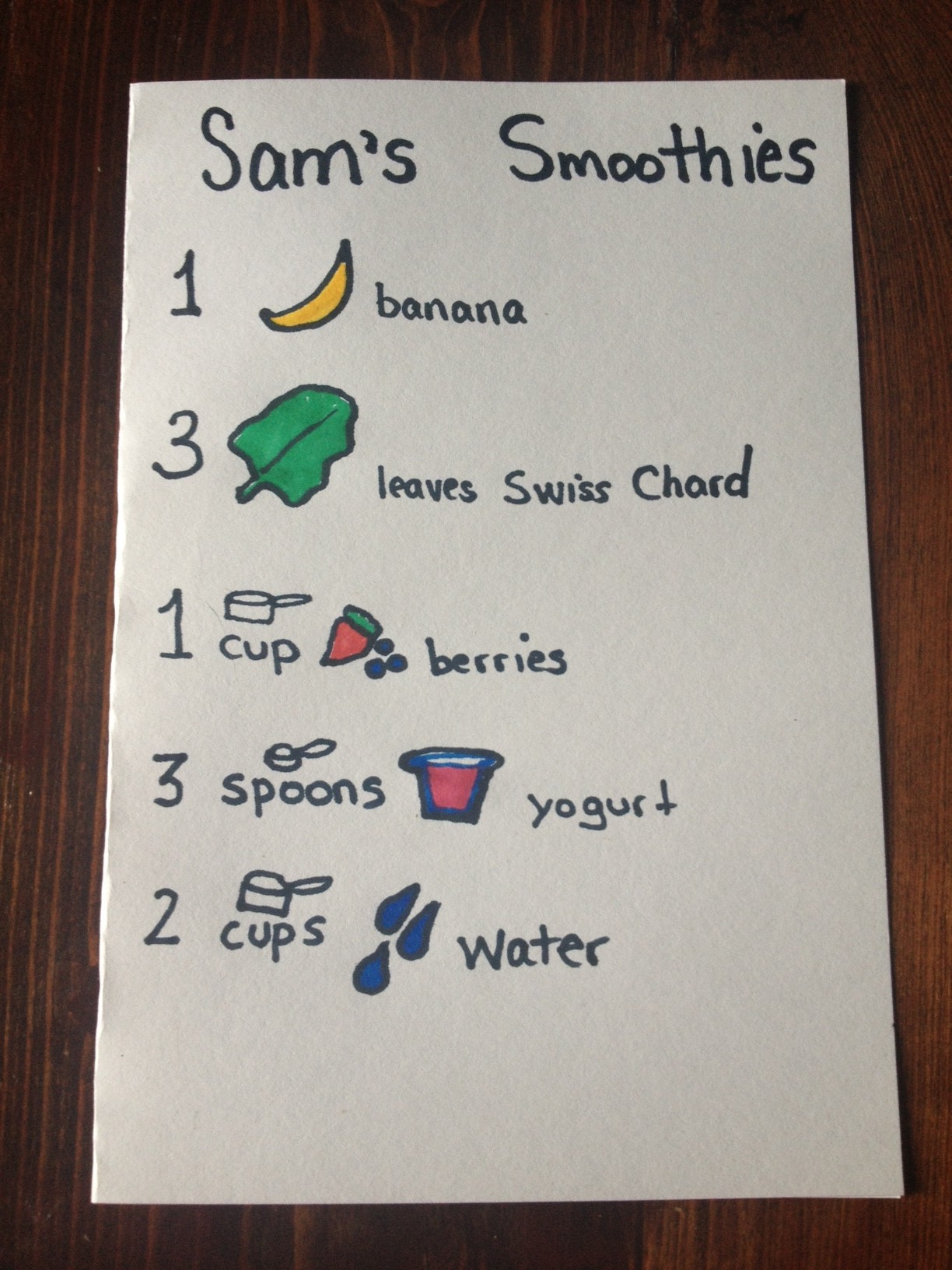 Kid s Recipes Sam s Smoothies How Wee Learn Kid s Recipes Sam s Smoothies How Wee Learn