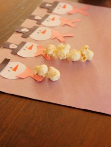 Popcorn Snowman Counting - How Wee Learn