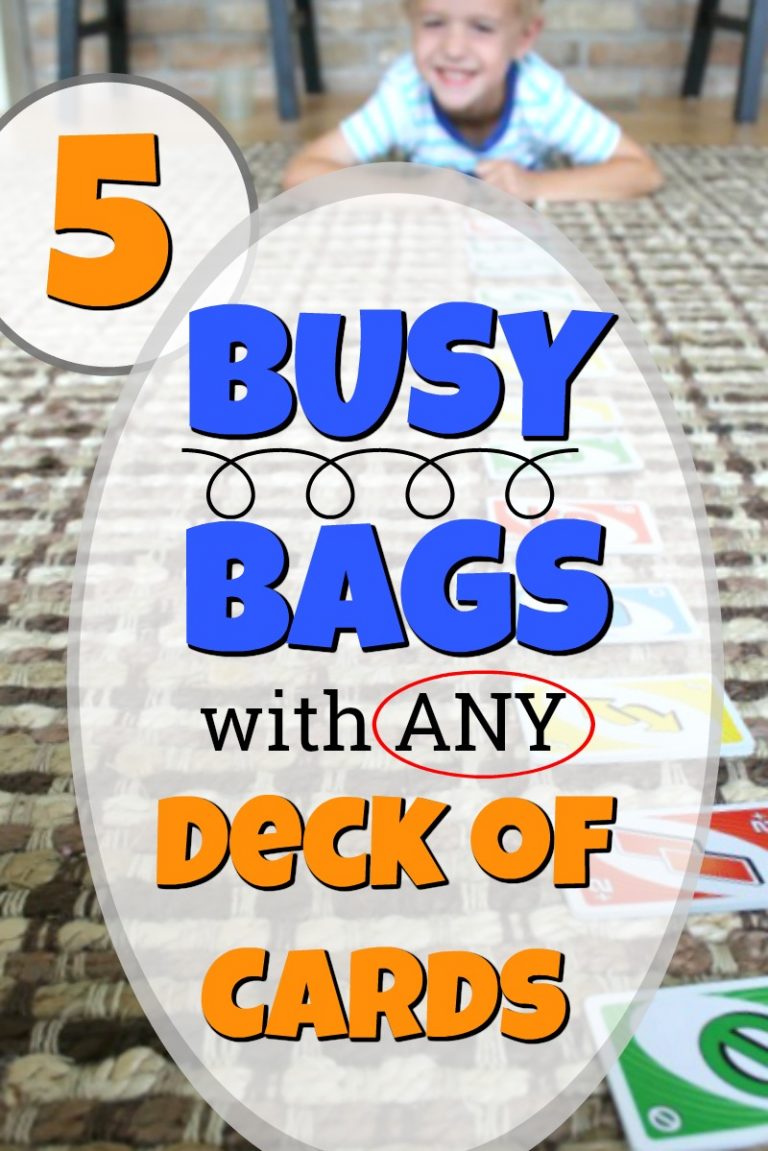5 Busy Bags with ANY Deck of Cards - How Wee Learn