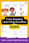 School Closure Printable Homeschooling Bundles - How Wee Learn