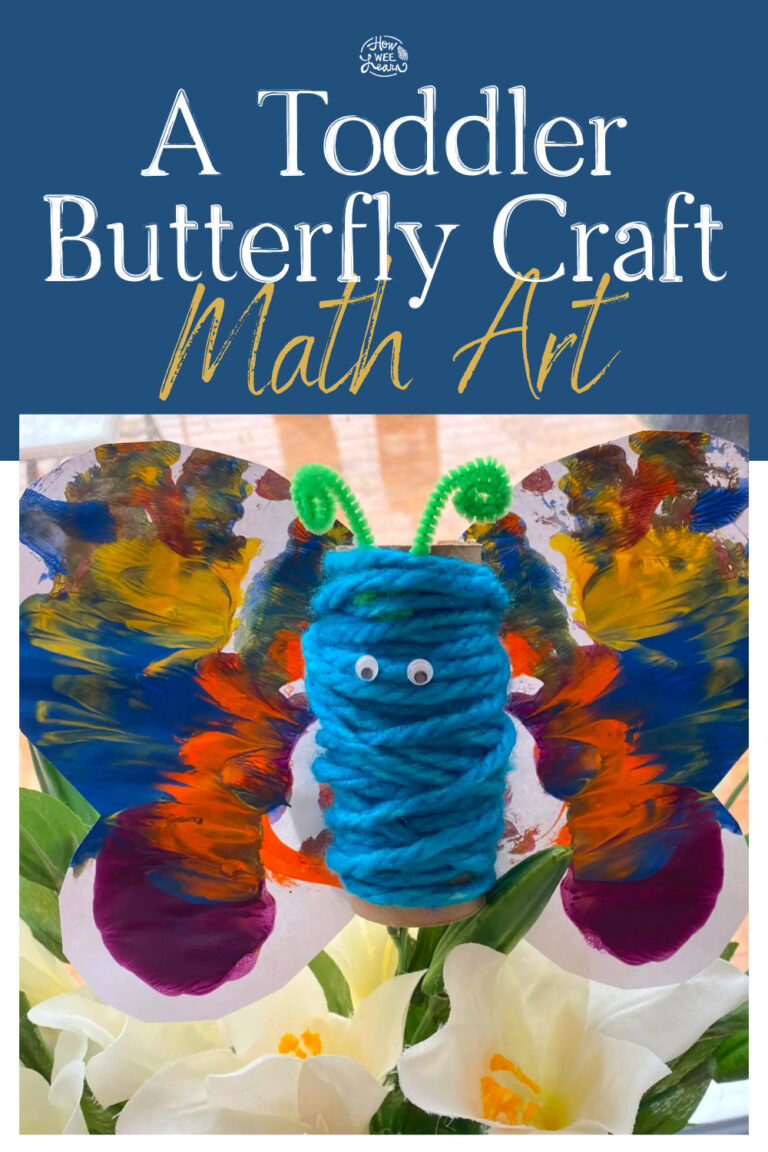 Toddler Butterfly Craft: Math Art! - How Wee Learn