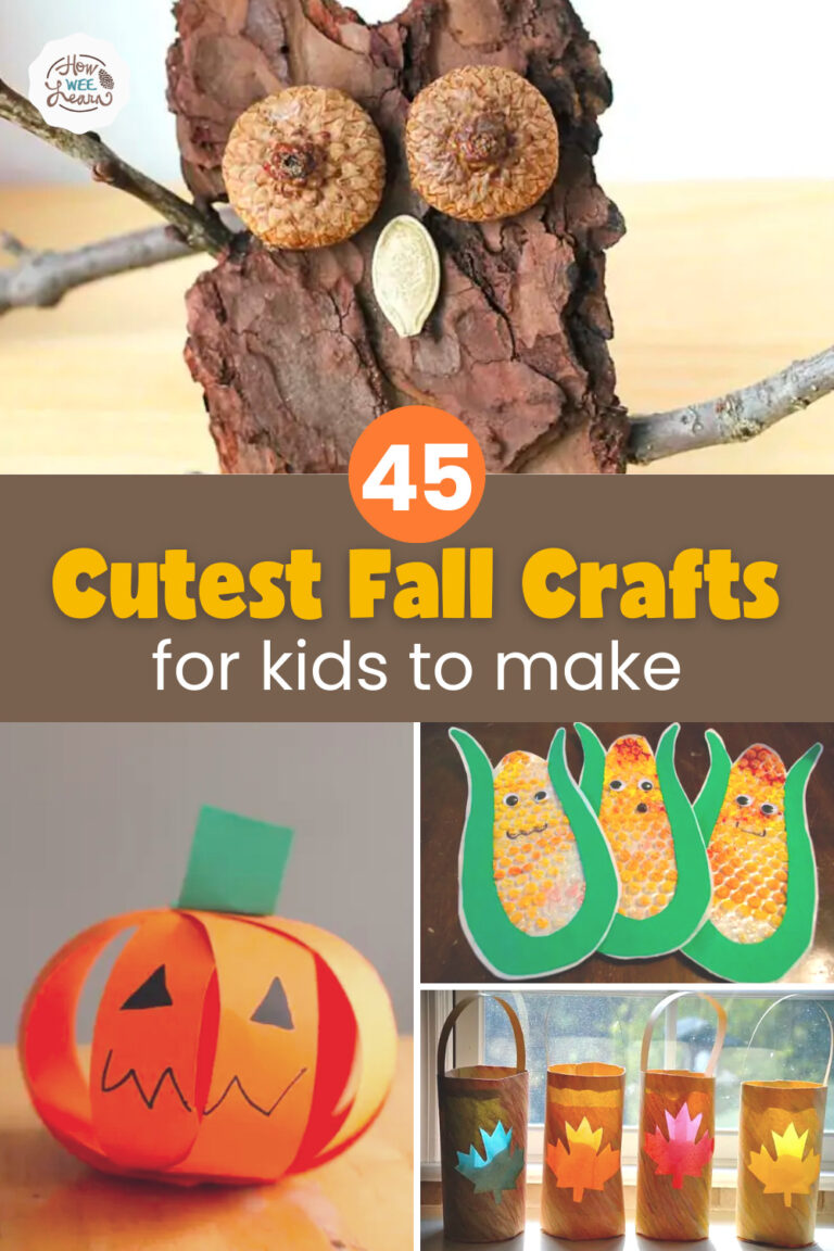 45 of the CUTEST Fall Crafts for Kids - How Wee Learn