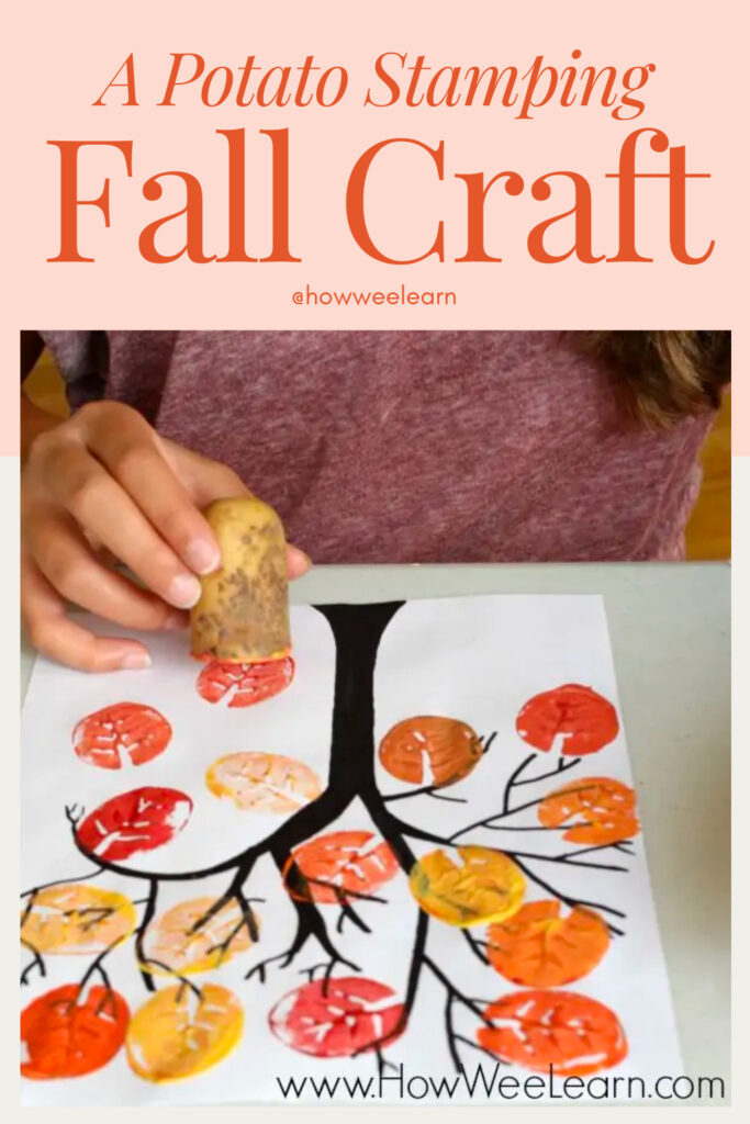 A Fall Leaf Potato Stamp - How Wee Learn