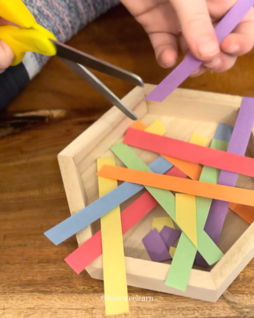 Confetti Cutting Activity for Preschoolers - How Wee Learn