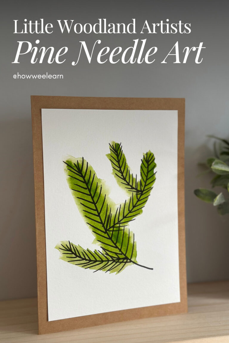 Christmas Art Project for Kids: Watercolor Pine Needles - How Wee Learn