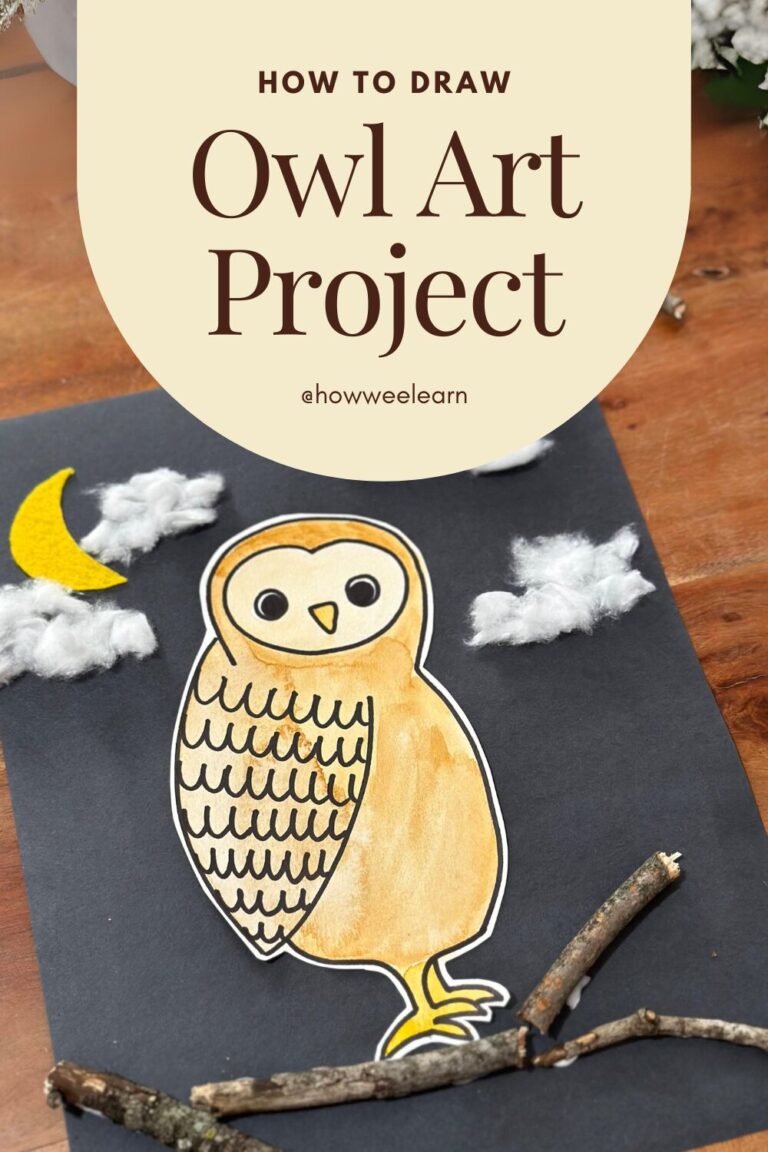 How to Draw an Owl: A Cute Sensory Owl Art Project - How Wee Learn