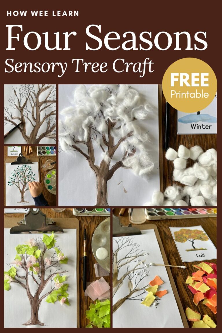 Four Season Craft for Toddlers | Make a Sensory Tree! - How Wee Learn
