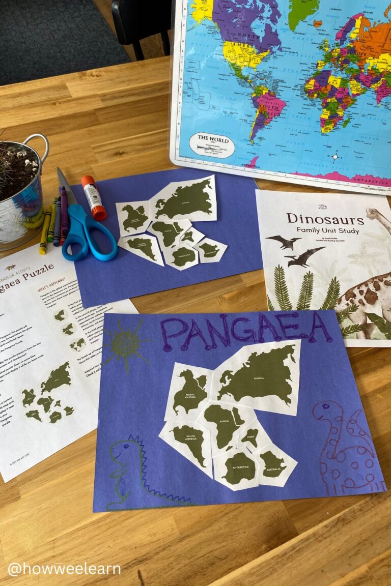 Dinosaur Unit Study – Pangaea Puzzle - How Wee Learn