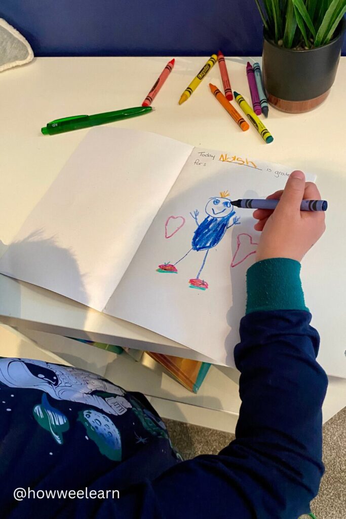 Bedtime Gratitude Journal for Kindergarteners - How Wee Learn