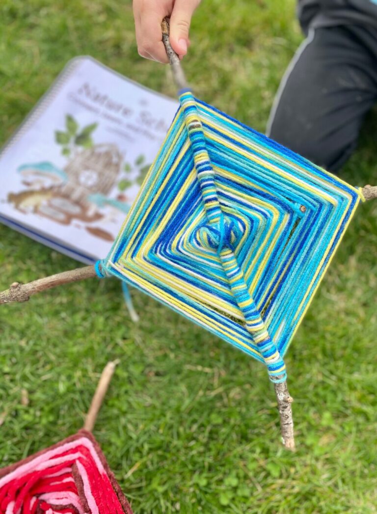 Nature Activities for Preschoolers | Stick Weaving - How Wee Learn