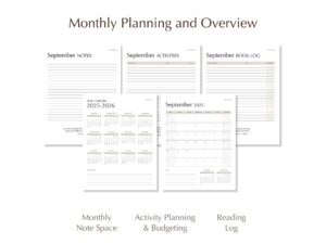 Free Printable Homeschool Planner | A Year at Home - How Wee Learn
