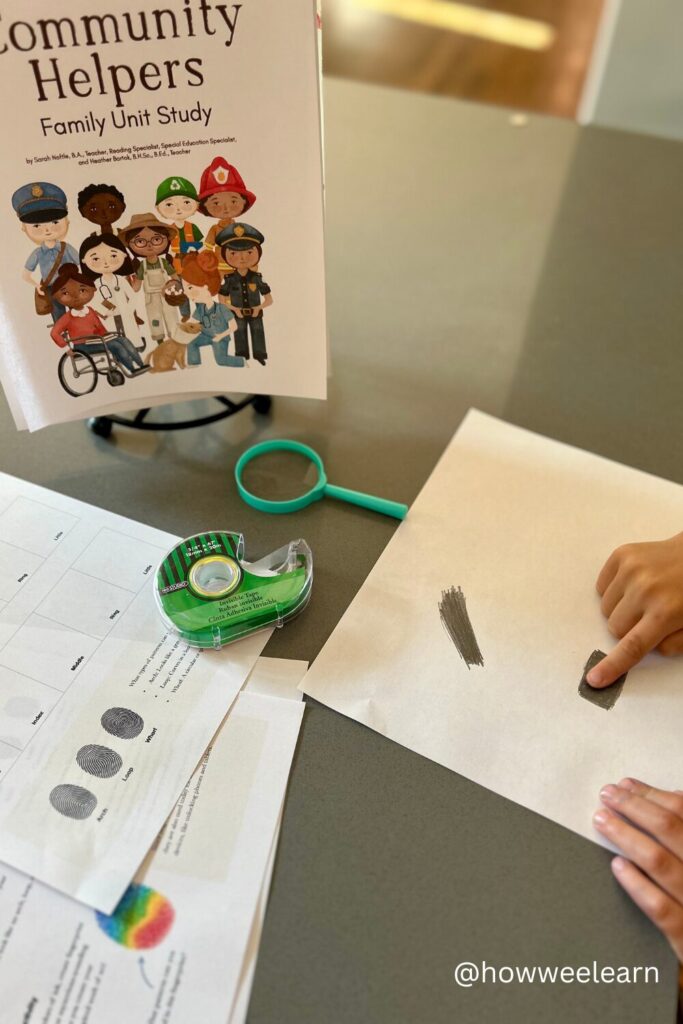 Community Helpers Unit | Fingerprint Science Activity for Kids - How ...