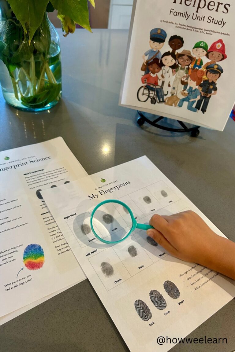 Community Helpers Unit | Fingerprint Science Activity for Kids - How ...