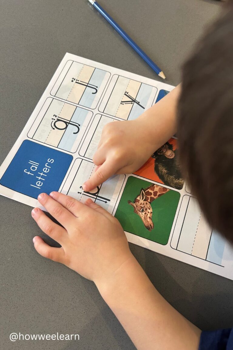 Tall, Small, and Fall Letters: Free Printable to Support Early Writing ...