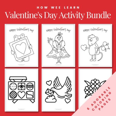 Valentine’s Day Activity Calendar and Coloring Pages! - How Wee Learn