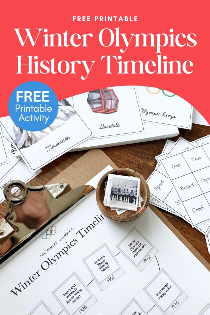 Winter Olympics History Timeline Freebie - How Wee Learn