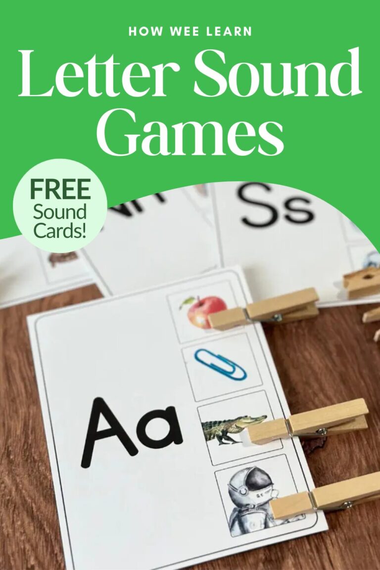 Letter Sound Games for Preschoolers | Free Printable - How Wee Learn